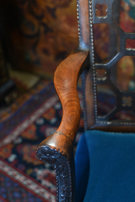 Fine pair 18th-century carved library armchairs Robert Manwaring | Box ...
