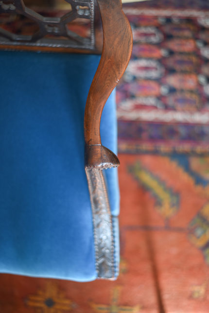 Fine pair 18th-century carved library armchairs Robert Manwaring | Box ...