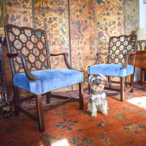 Fine pair 18th-century carved library armchairs Robert Manwaring | Box ...